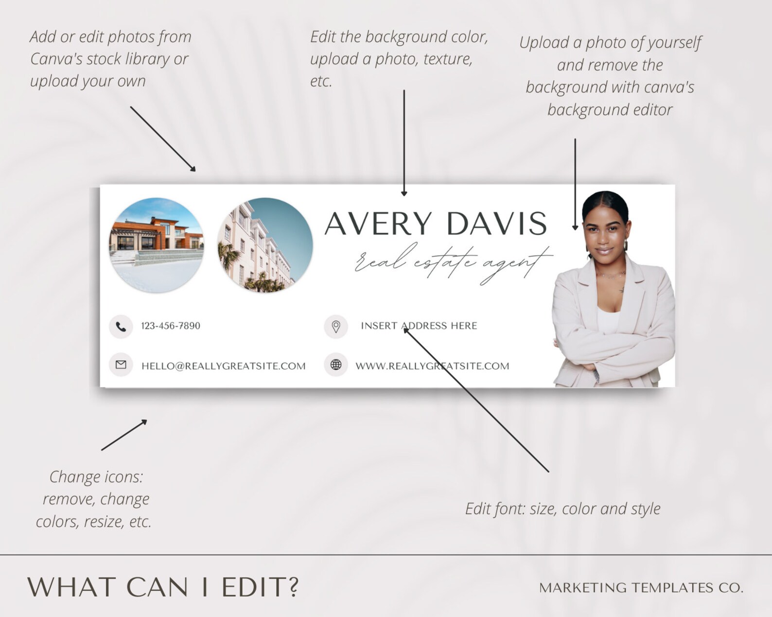 Real Estate Agent Email Signature Template Real Estate - Etsy