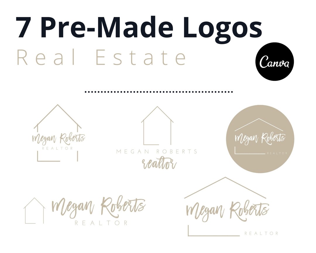 Real Estate Logos, Pre-made Realtor Logos, Realtor Branding, Real ...