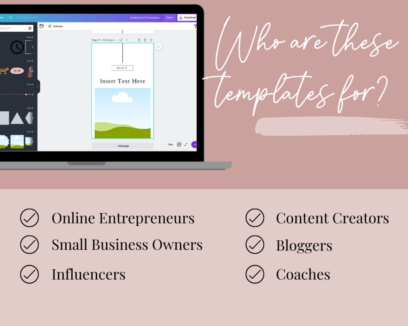 Instagram IGTV Templates Canva Instagram Posts Viral - Etsy