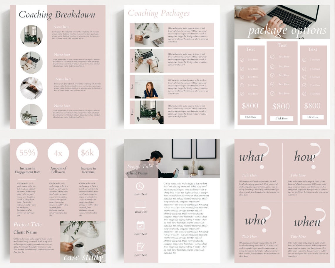 Coaching Packet Template Client Welcome Guide New Client | Etsy