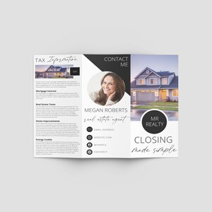 Real Estate Closing Brochure | Editable Realtor Brochure | Real Estate ...