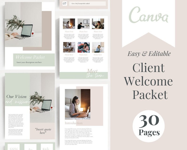 Client Welcome Packet Template Client Onboarding Packet - Etsy