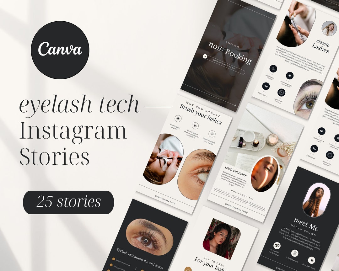 Lash Tech Instagram Stories | Beauty Social Media Posts | Lash ...