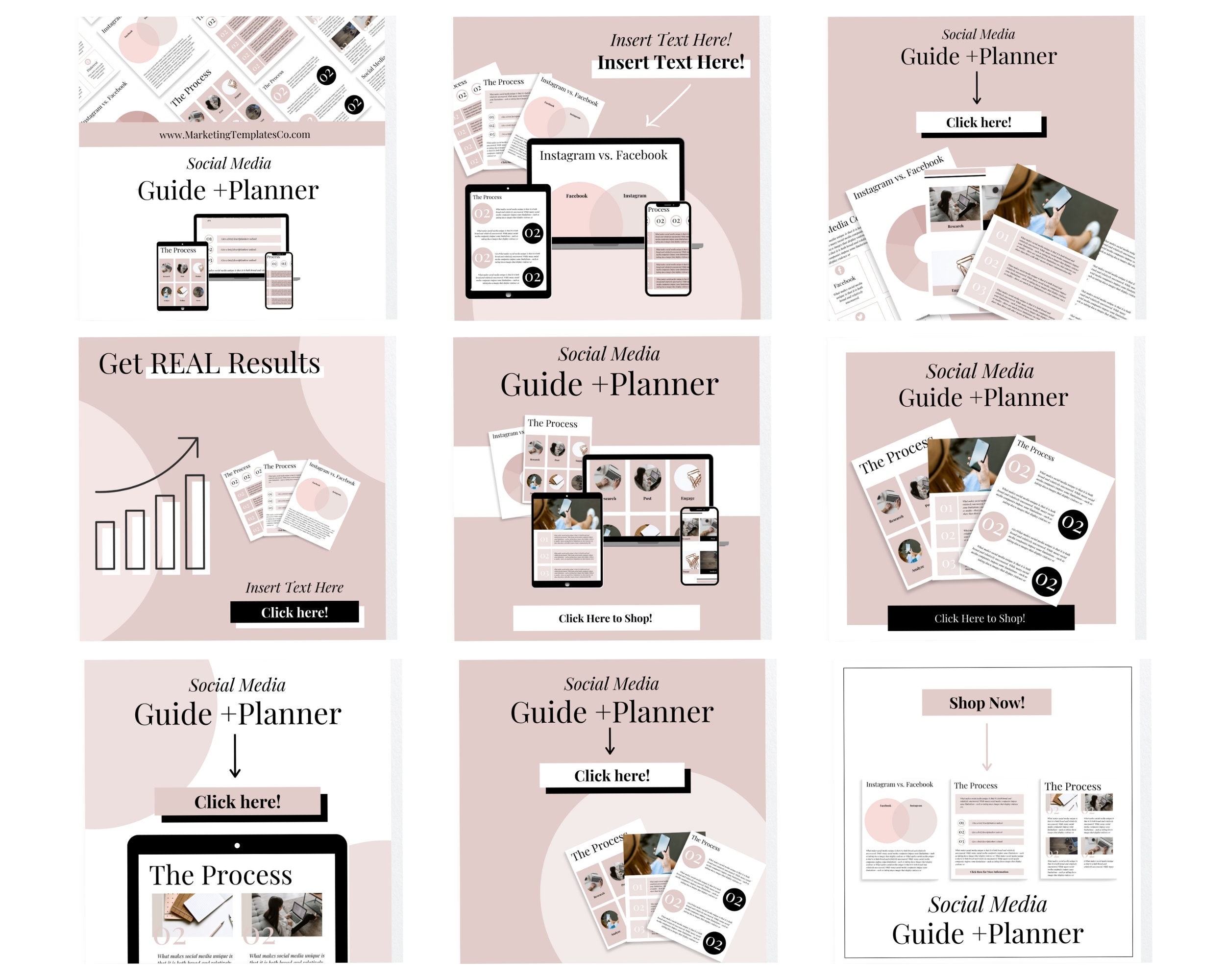 Facebook Ad Templates for Course Creator Social Media - Etsy
