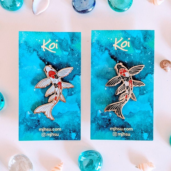 Koi Fish Brooch - Etsy