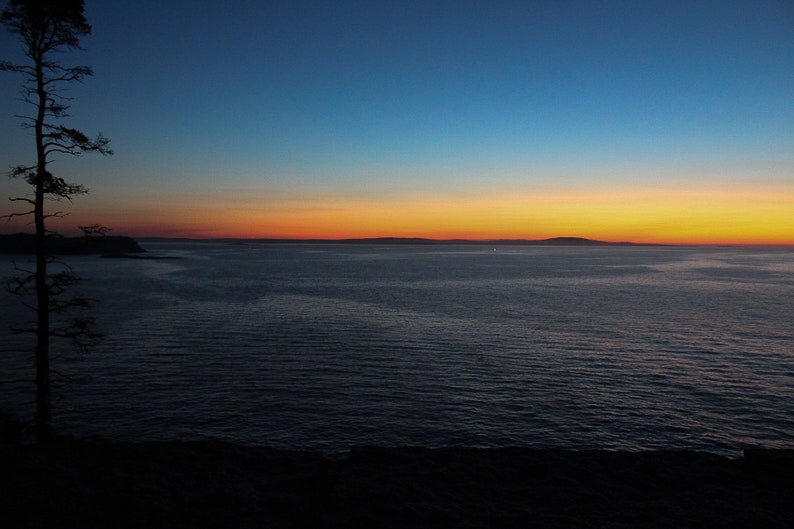 Sunrise at Otter Cliff - Etsy