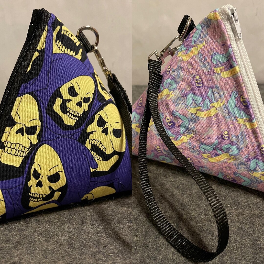 Pyramid Zipper Pouch Bag Skeletor Fabric - Etsy