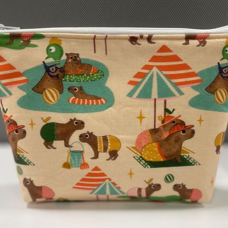 Capybara Zippered Pouch - Etsy