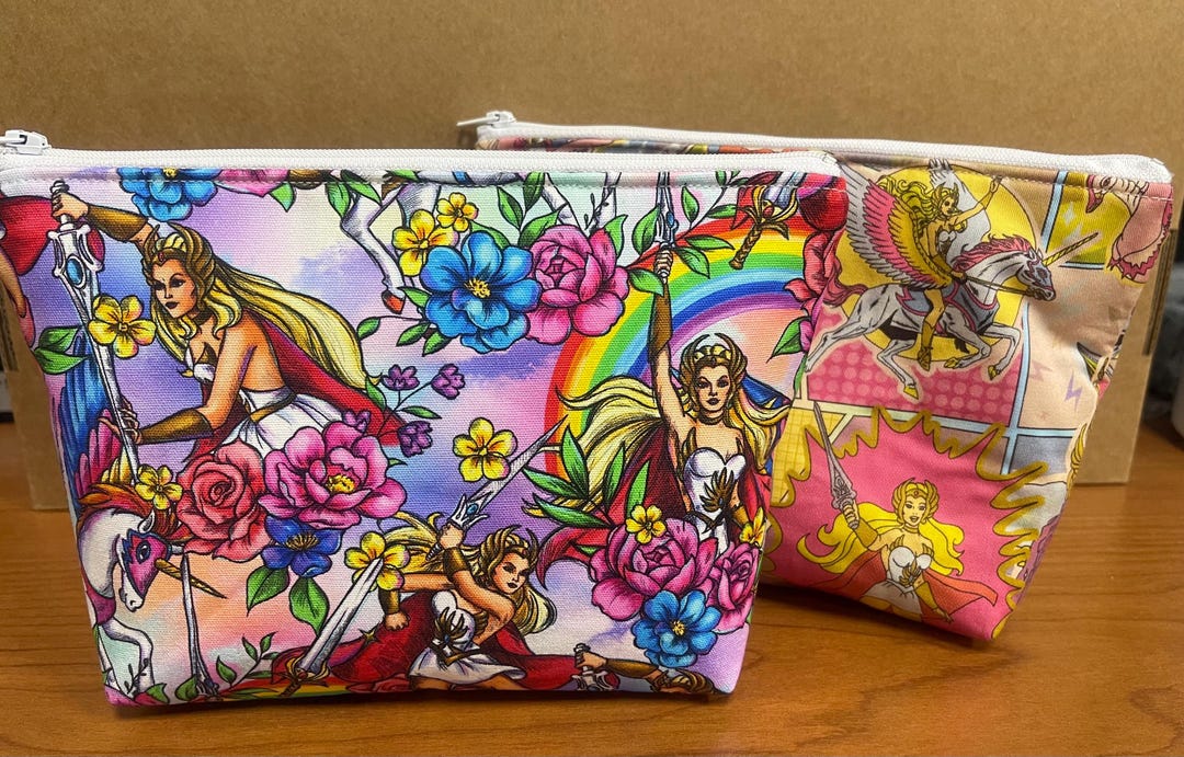 Makeup/storage Bag - 80s Cartoon She Ra Montage - Etsy