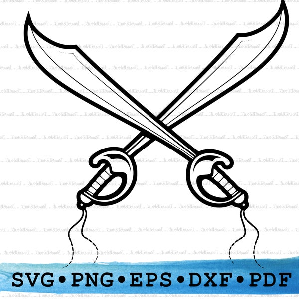 Cutlass Outline Svg - Etsy New Zealand