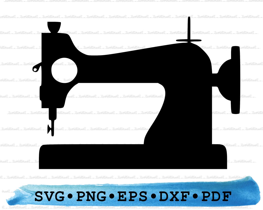Sewing Machine Svg, Vintage Seamstress Silhouette Cricut Transparent ...