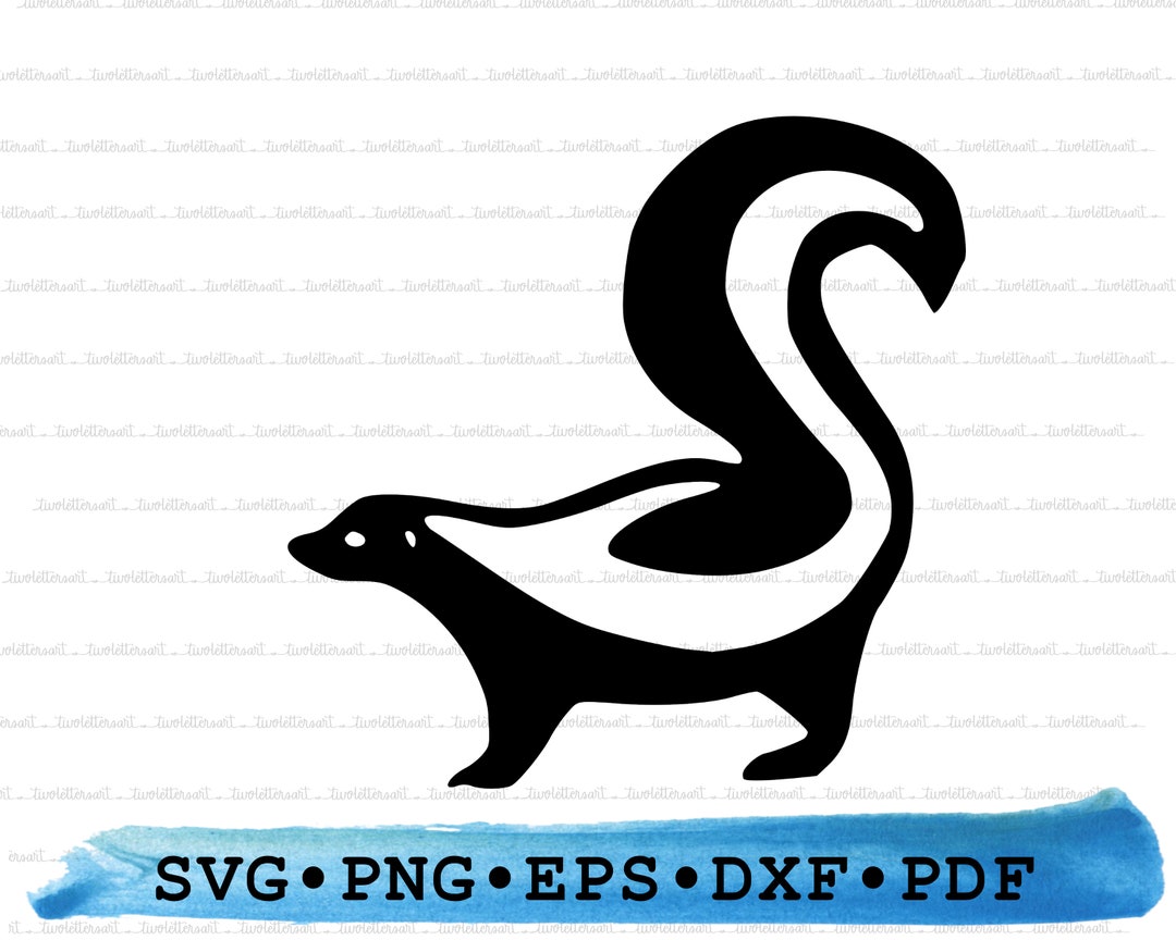 Skunk Silhouette, Skunk Svg, Skunk Png, Skunk Cricut, Animal Svg ...