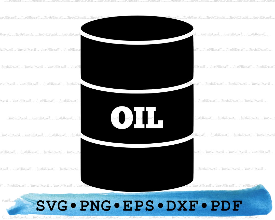 Oil Barrel Svg, Oil Barrel Silhouette, Tin Can Metal Cricut Transparent ...