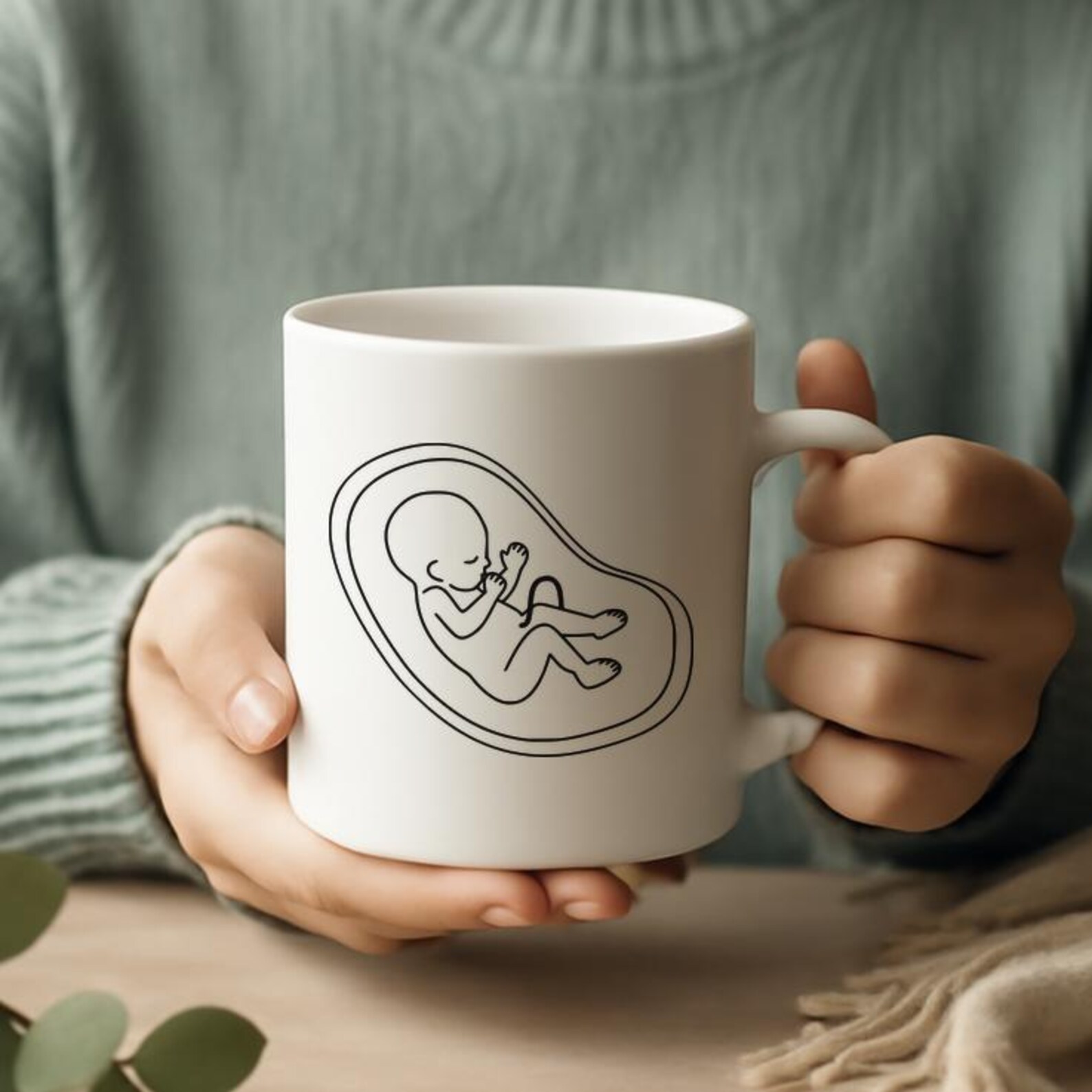 Foetus Silhouette SVG PNG DXF Pdf Eps – Pregnancy Clipart for Cricut ...