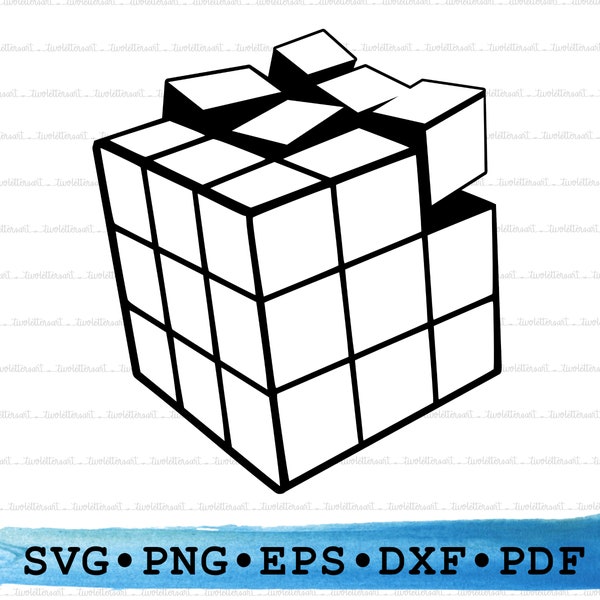 Rubiks Cube Svg - Etsy