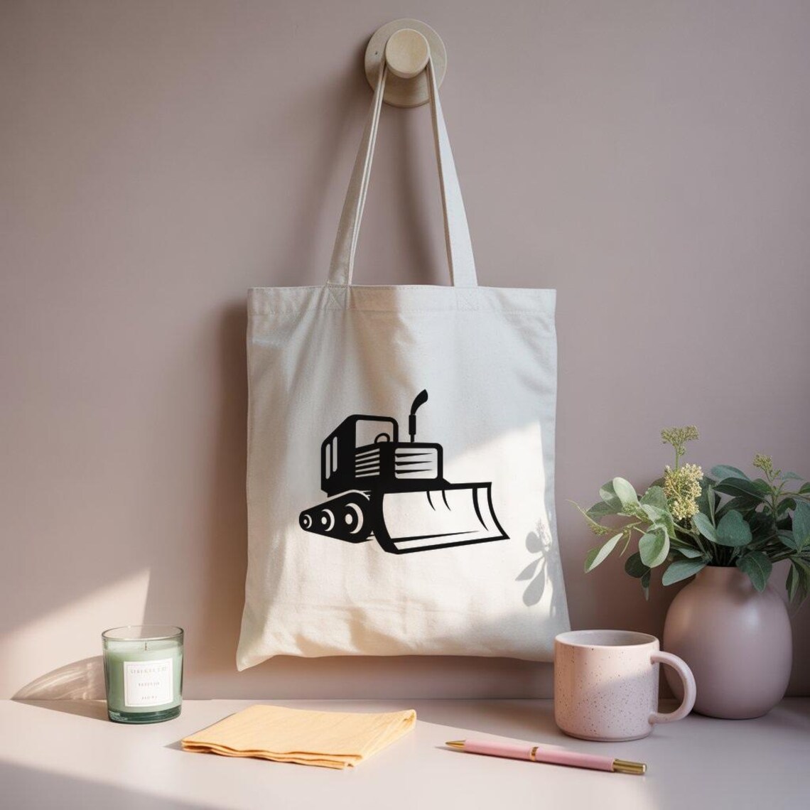 Bulldozer Silhouette SVG PNG DXF Pdf Eps – Construction Vehicle Icon ...