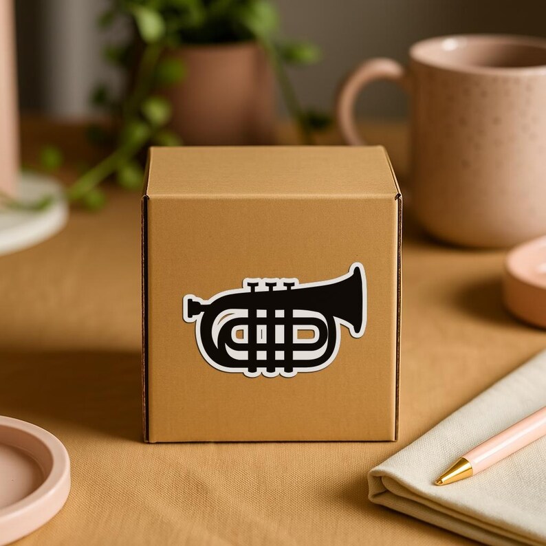 Trumpet Svg Dxf Png Eps Pdf – Brass Instrument Silhouette Cut File ...