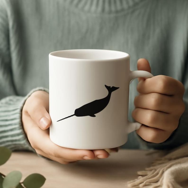 Narwhal Svg Dxf Png Eps Pdf – Sea Animal Silhouette Cut File Cricut ...