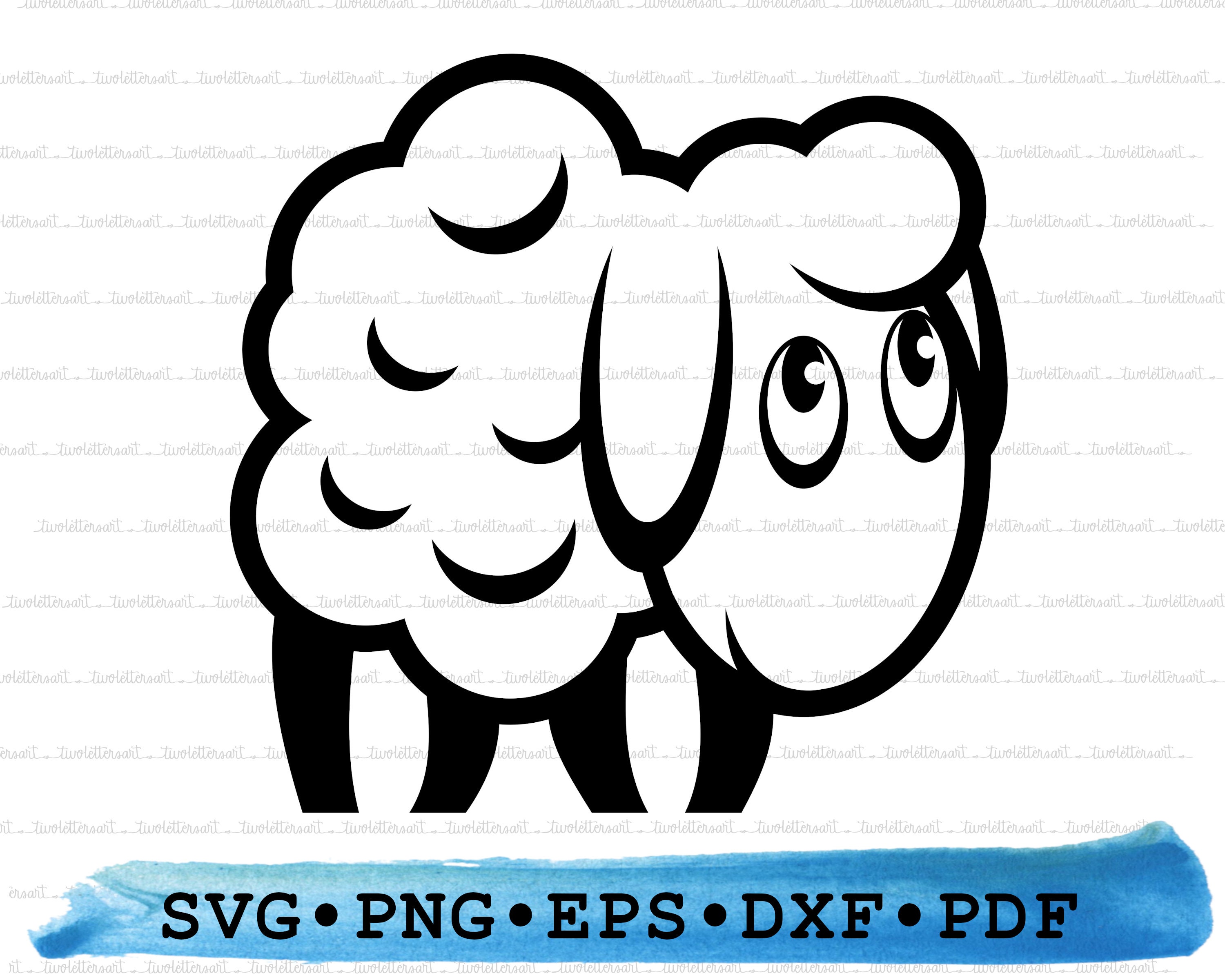 Baby Sheep Silhouette