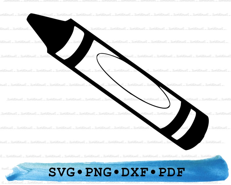 Crayon Svg, Coloured Colored Pencil Silhouette, Drawing Cricut ...