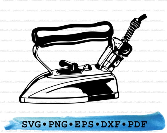 Steam Iron Svg Clothing Iron Silhouette Laundry Cricut - Etsy
