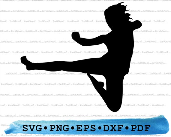 Karate Kick SVG Black Belt Martial Arts Clipart File for - Etsy