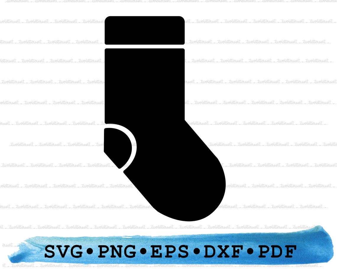 Sock Silhouette Sock Svg Sock Png Sock Cricut Single Sock | Etsy