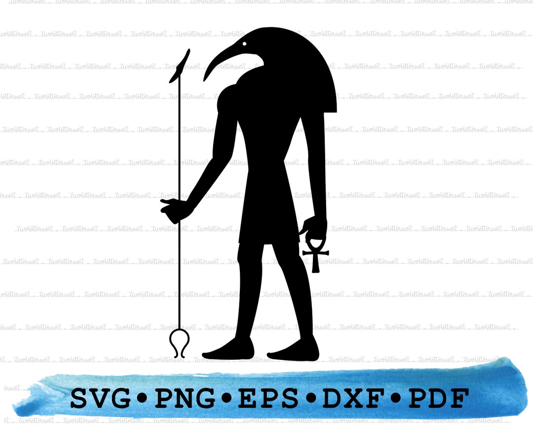 Thoth Silhouette, Thoth Svg, Thoth Png, Thoth Vector, Egyptian God ...