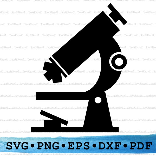 Microscope Silhouette - Etsy UK