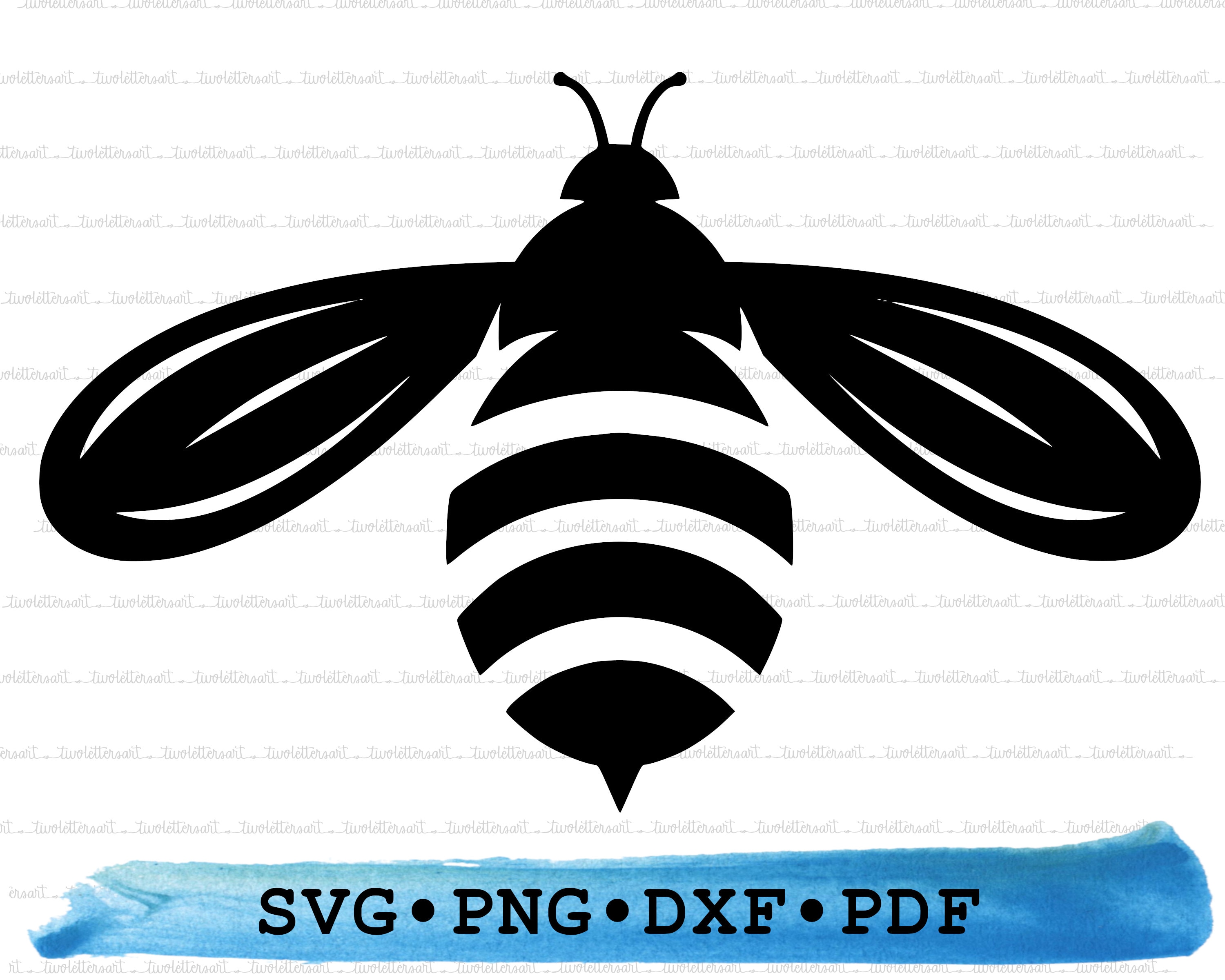 Bee Svg, Wasp Silhouette, Buzzing Insect Fly Bumblebee Honey Cricut ...