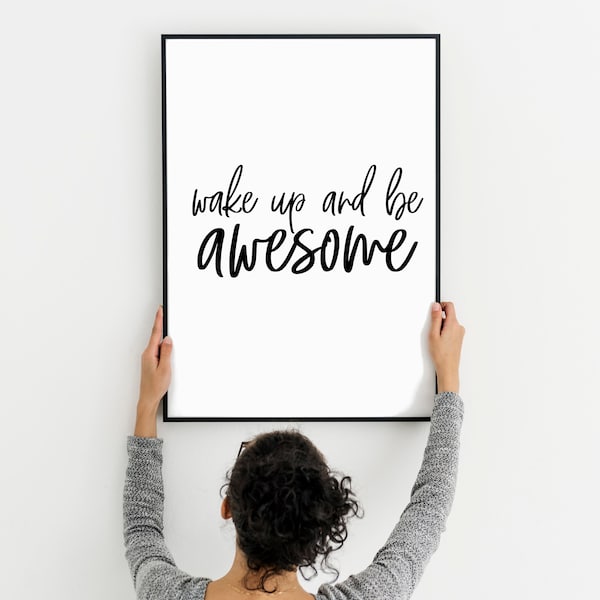 Wake up Be Awesome - Etsy