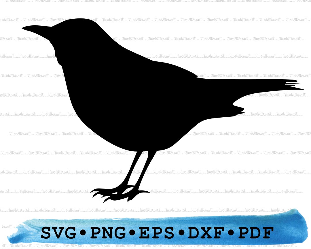 Blackbird Svg, Blackbird Silhouette, Black Bird Cricut Transparent ...