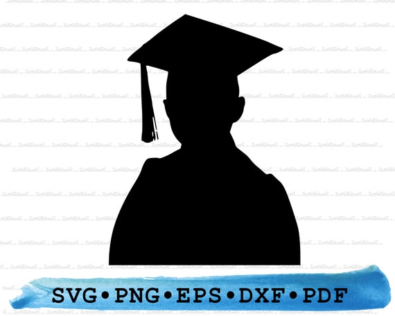 Graduation Svg Graduation Silhouette Boy Academic Hat - Etsy