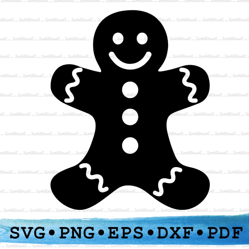 Gingerbread Man Svg - Etsy
