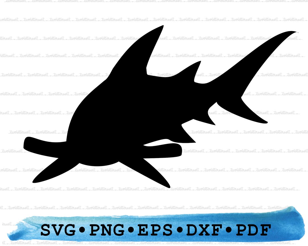 Hammerhead Shark Svg Dxf Png Eps Pdf – Ocean Predator Silhouette Cut ...