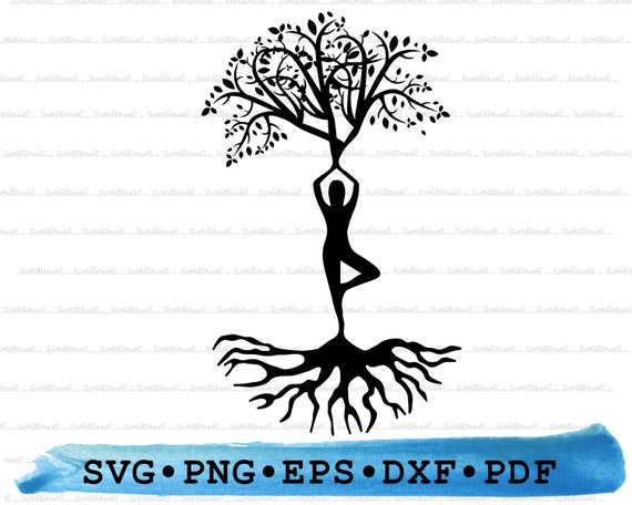 Yoga Tree Silhouette Yoga Tree Svg Yoga Tree Png Yoga Tree - Etsy