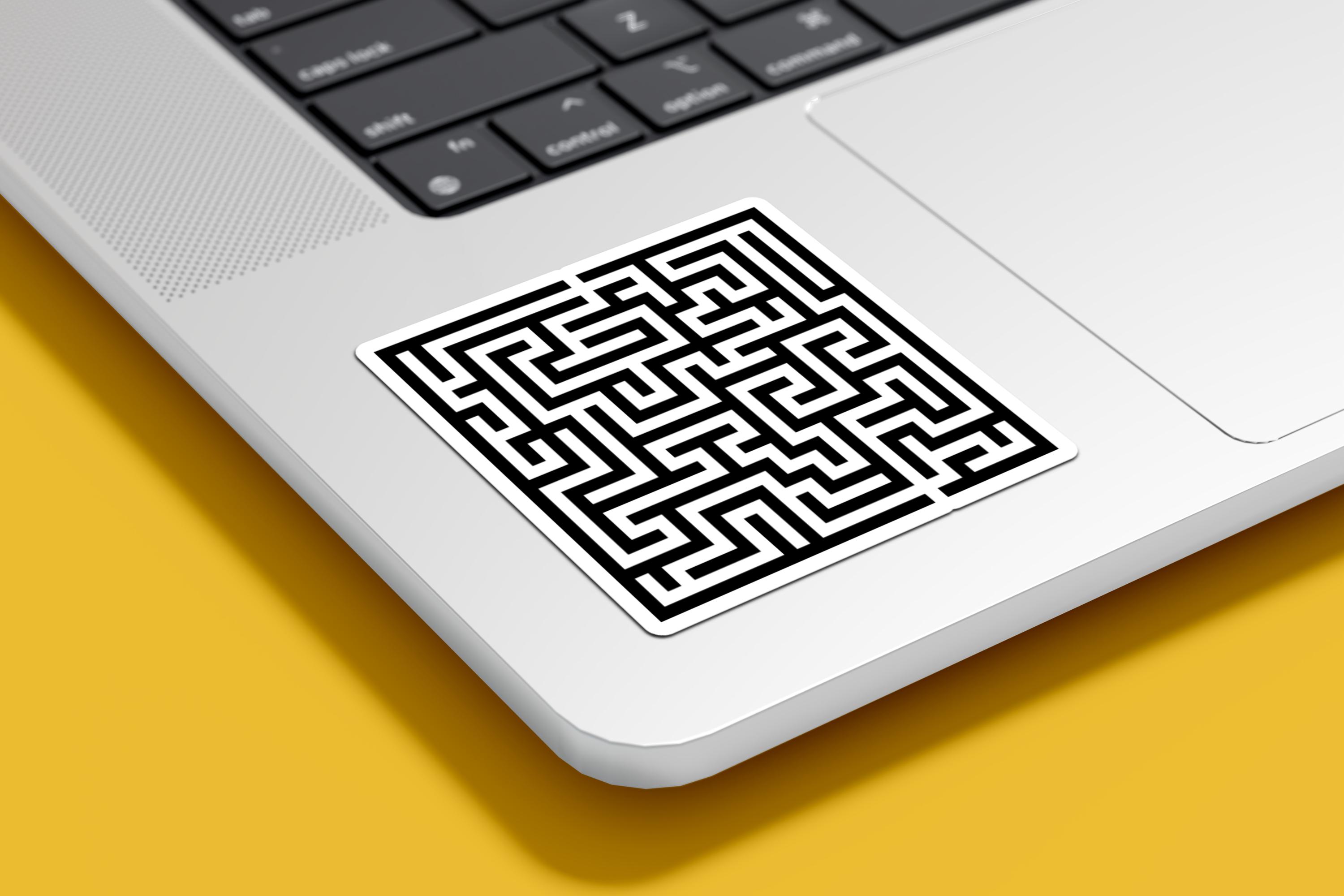 Maze Silhouette SVG PNG DXF Pdf Eps – Square Puzzle Icon for Cricut ...