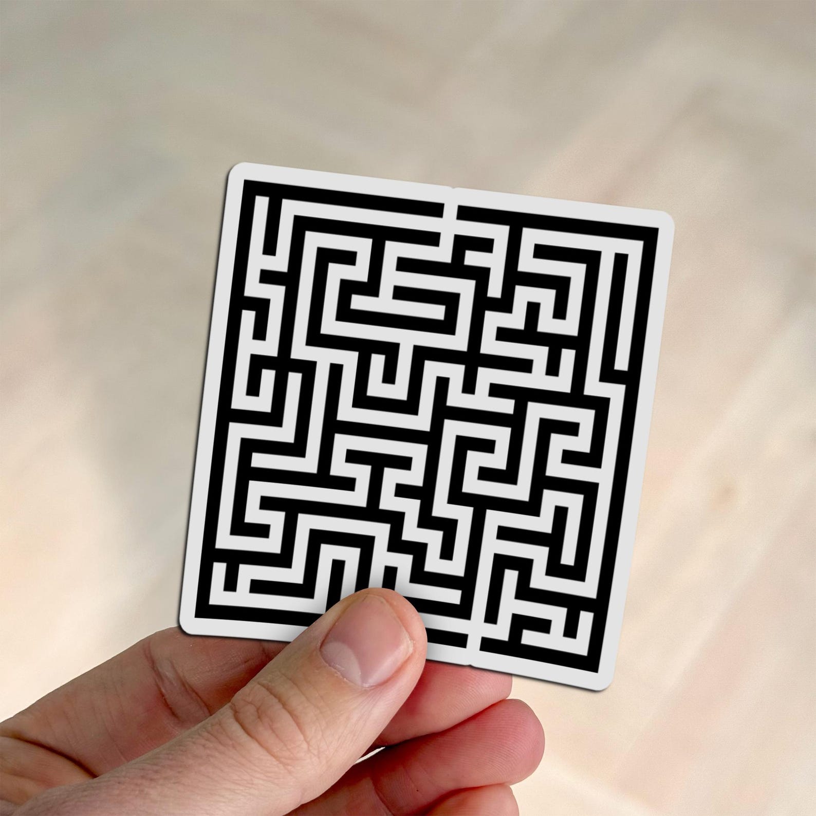 Maze Silhouette SVG PNG DXF Pdf Eps – Square Puzzle Icon for Cricut ...