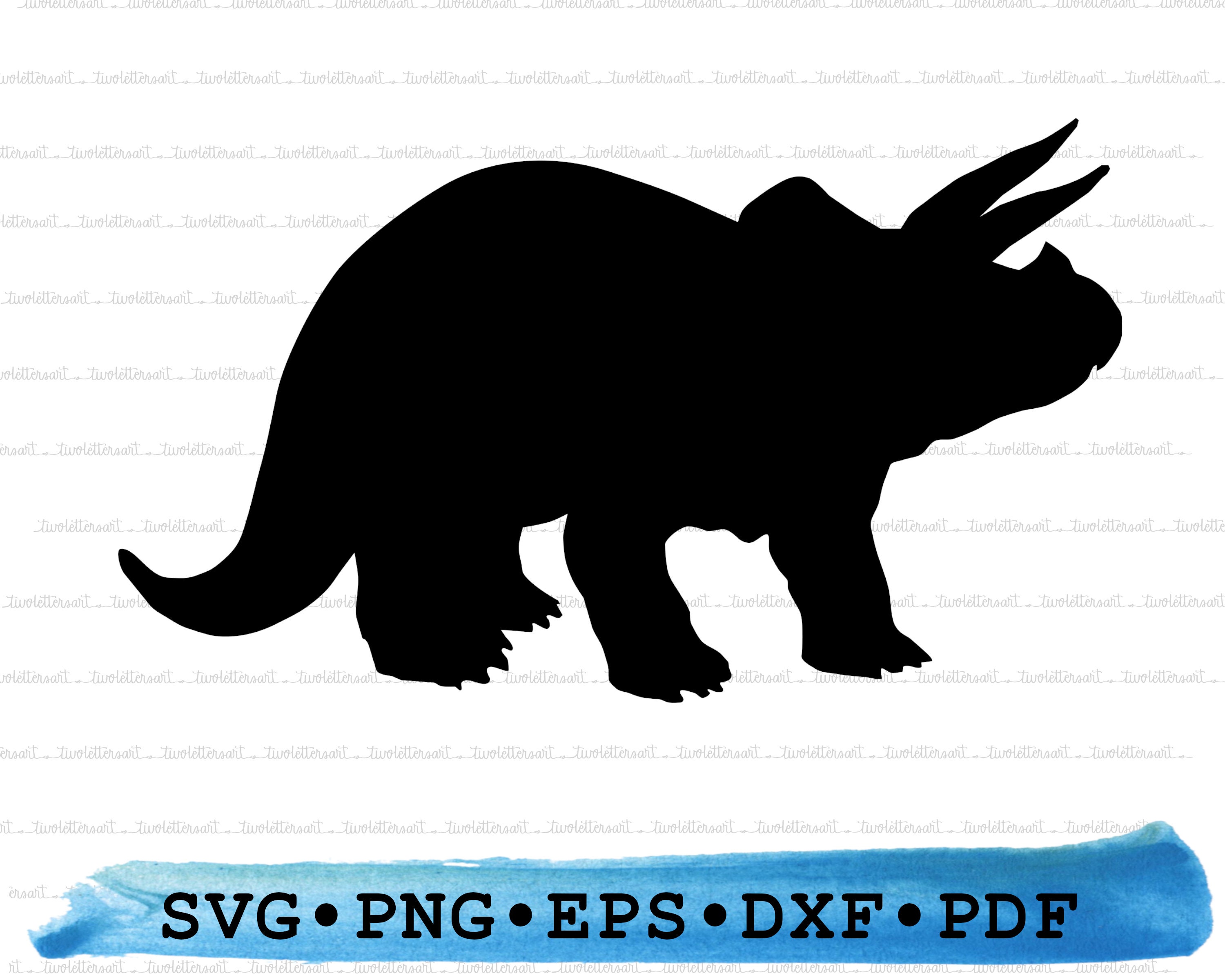 Triceratops Silhouette Triceratops Svg Triceratops Png - Etsy