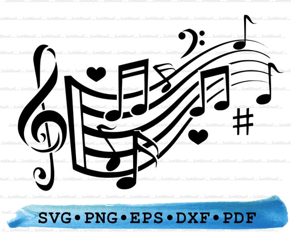 Silueta De Notas Musicales 8 Ideas De Notas Musicales | Notas
