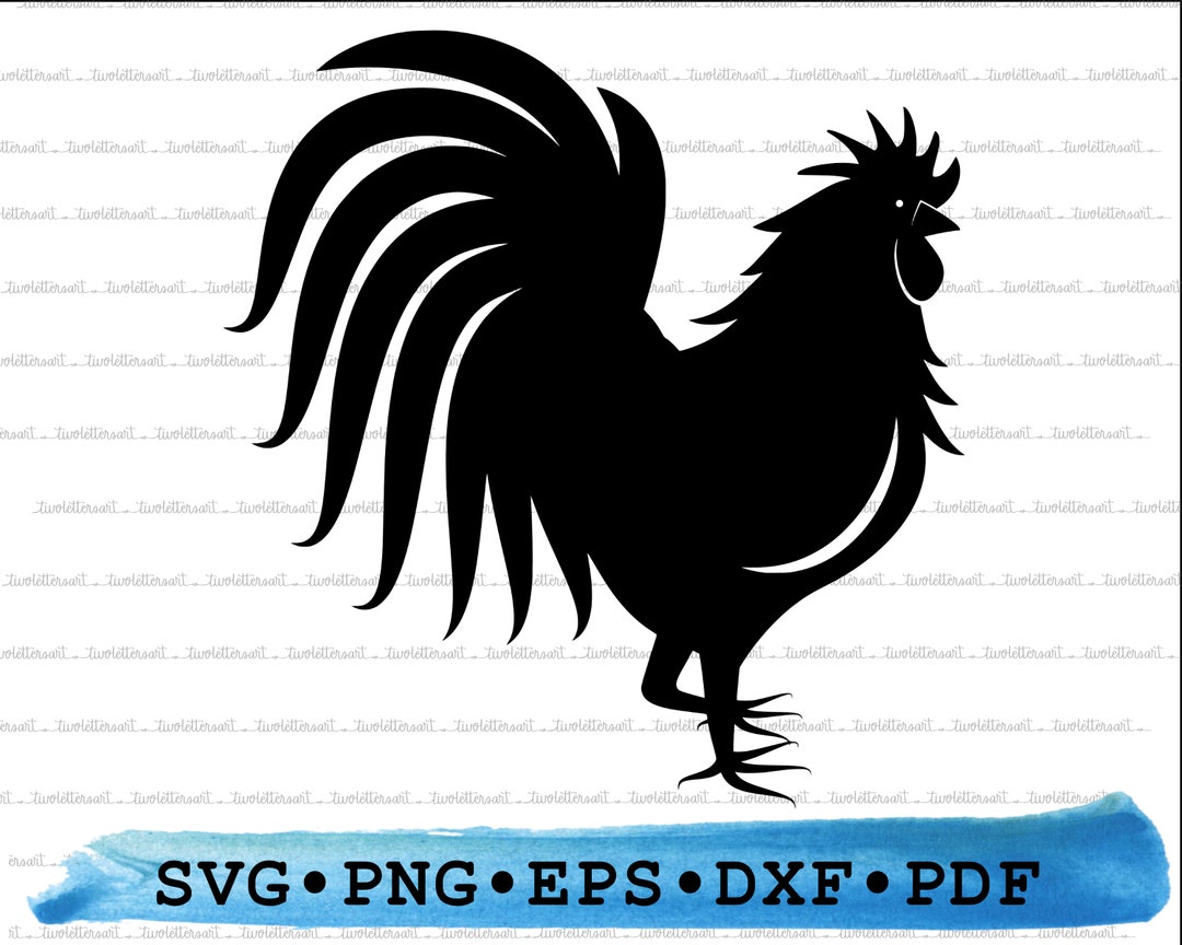Rooster SVG, Farm Animal Clipart, File for Cricut, Chicken Bird ...
