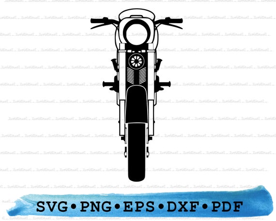 Motorcycle Vector Front View