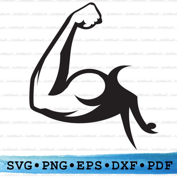 Arm Flexing Svg - Etsy
