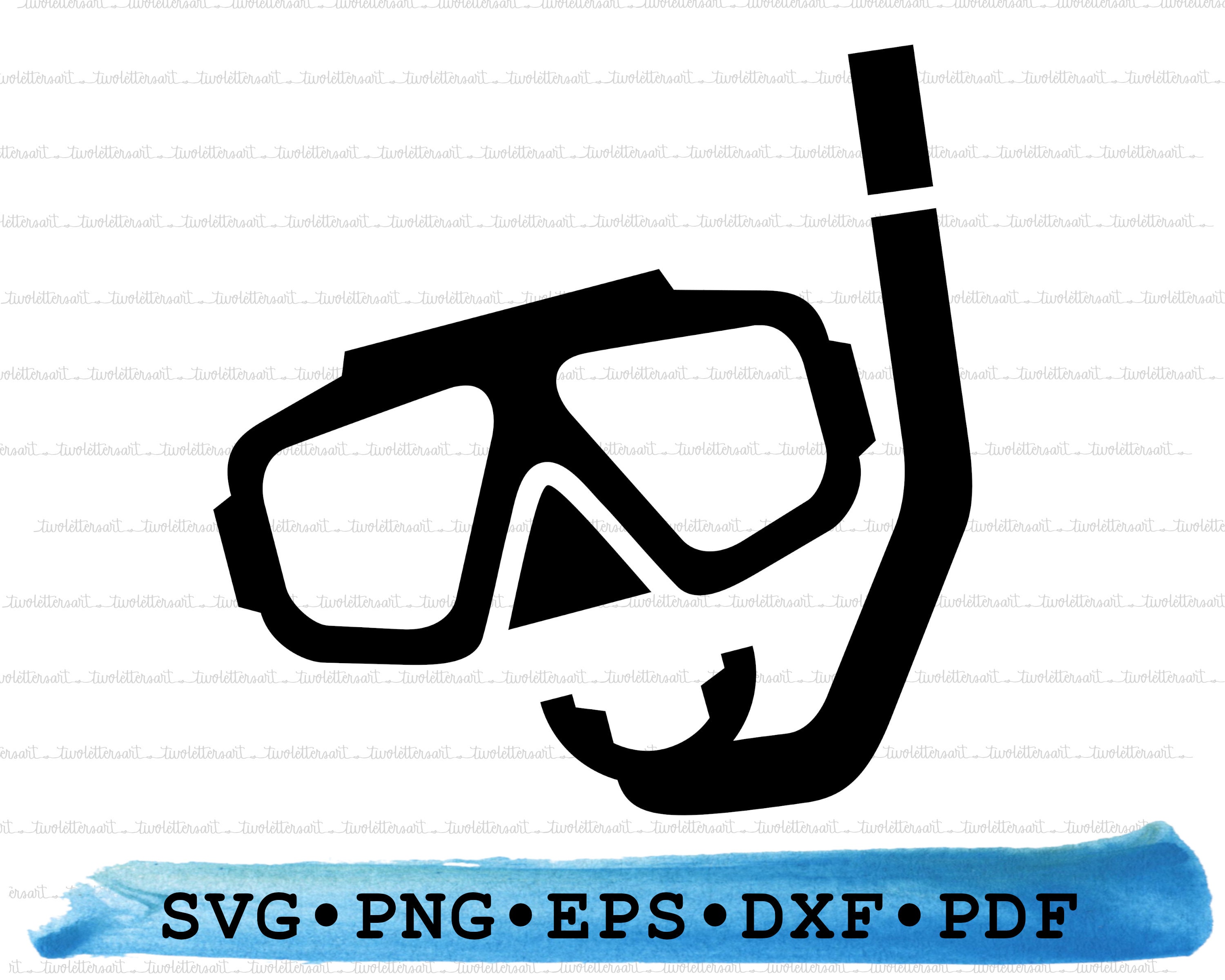 Diving Mask Silhouette, Diving Mask Svg, Diving Mask Png, Diving Mask ...