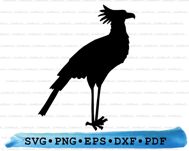 Secretary Bird Svg, Secretary Bird Silhouette, Safari Wildlife Cricut ...