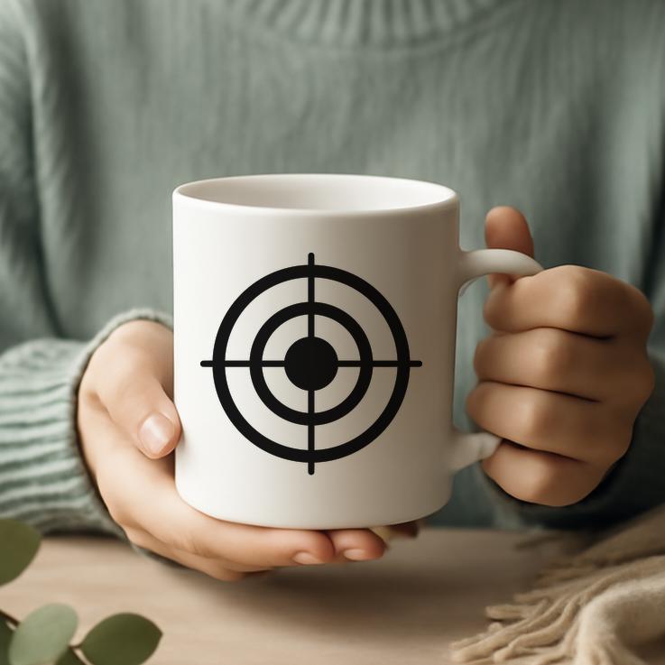 Bullseye Target Silhouette SVG PNG DXF Pdf Eps – Shooting Practice Icon ...