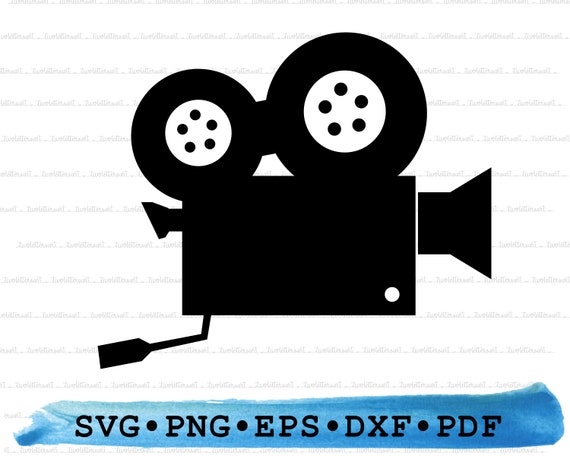 Movie Camera Silhouette Movie Camera Svg Movie Camera Png - Etsy