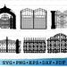 Wrought Iron Gate Svg, Bundle Silhouette, Forged Vintage Metal Fences ...