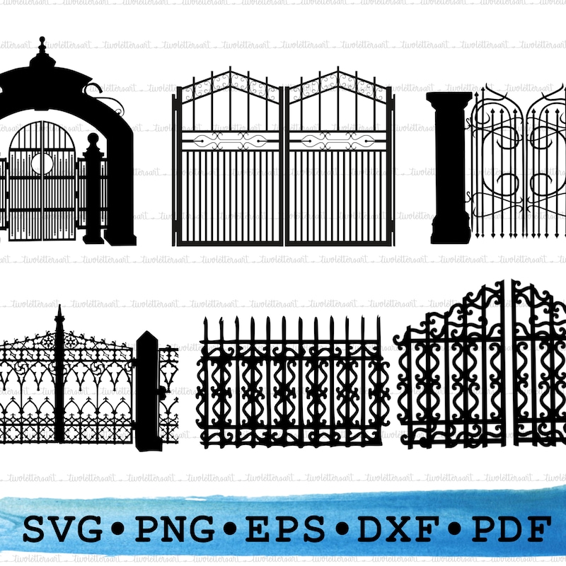 Wrought Iron Gate - Etsy