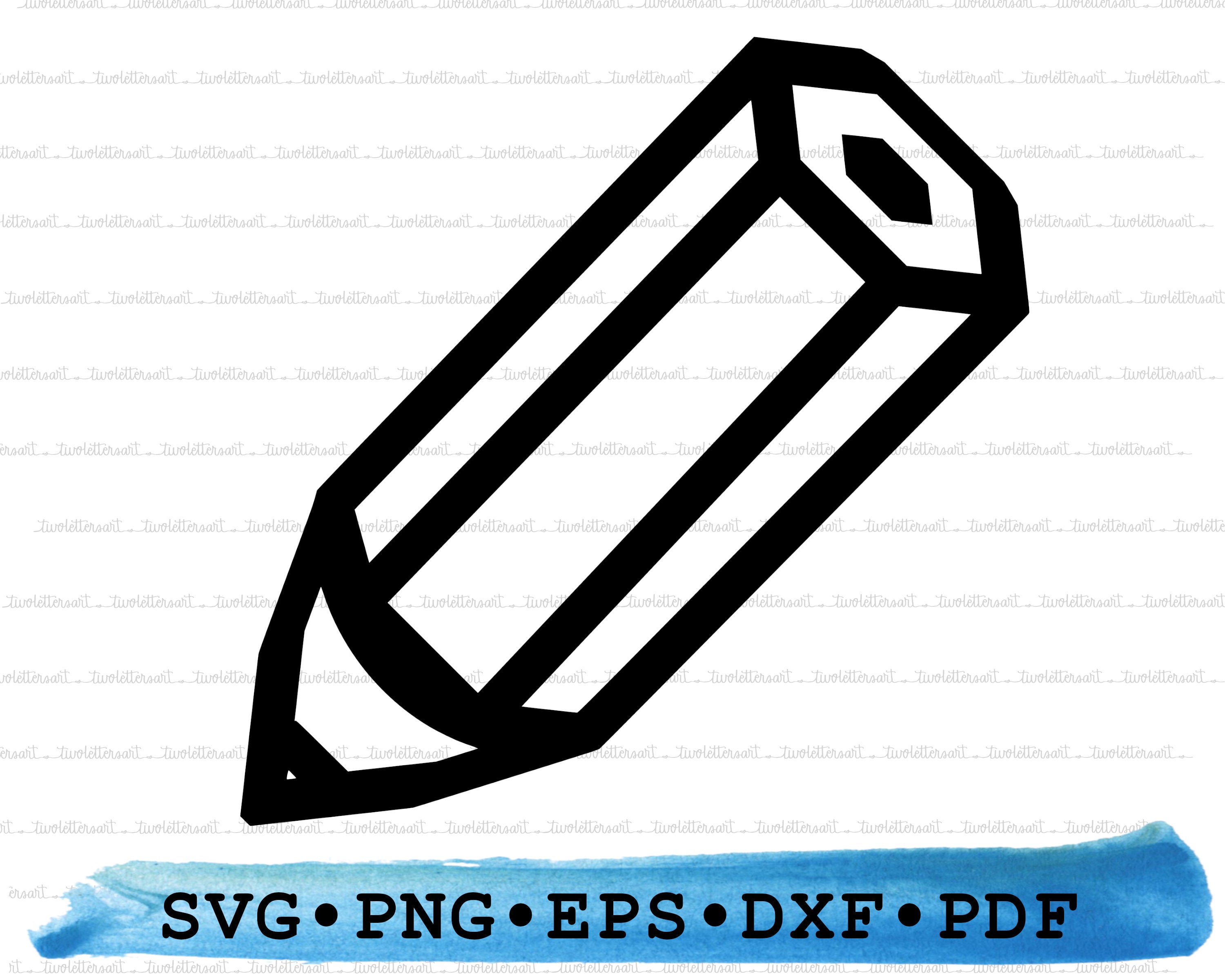 Horizontal Pencil Clip Art Black And White